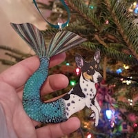 Mermaid Cat Art Print, 8x10 Mer-cat Illustration, Weird Mermaid Decor ...