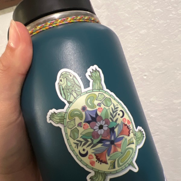 Turtle Sticker - Box Turtles - Turtle Stickers, Turtle Lover, 3 Inch ...