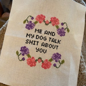 Let Me Overthink About It, Funny/rude/offensive Cross Stitch Kit - Etsy UK