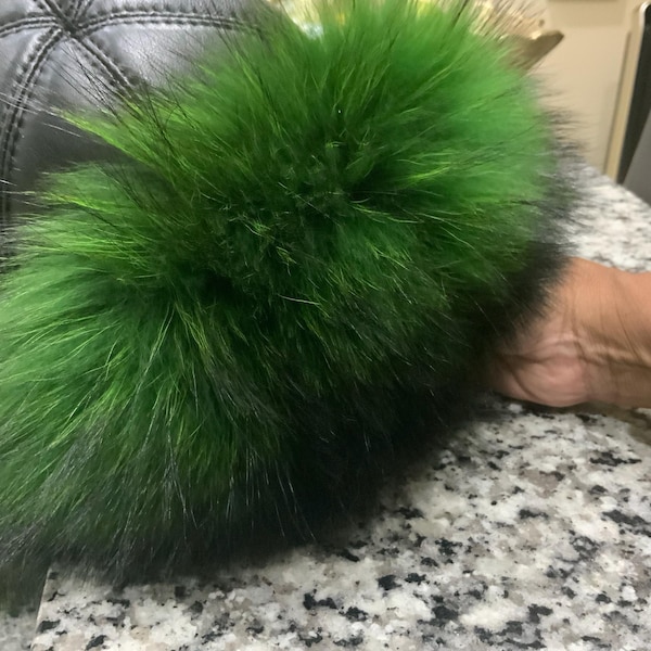 Fluffy Fur Trapper Hat for Women | Raccoon Fur Ear Flap Hat | Oversized ...