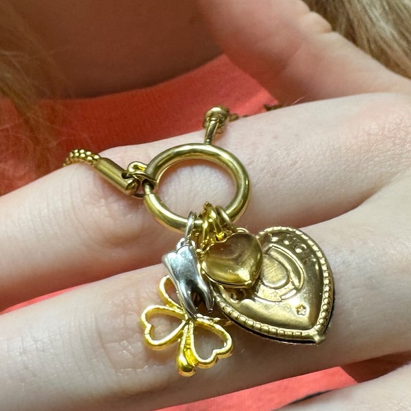 Vintage Charm, Heart Charm, Good Luck Charm, Vintage Charm Heart, Lucky ...