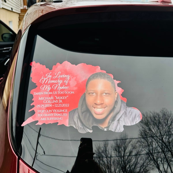 In Loving Memory Personalized Decal Loss of Loved One Car Sticker ...