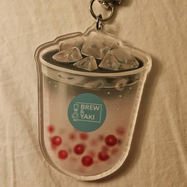 Brew & Yaki Merchandise - Matcha White Chocolate Milk Tea Keychain ...