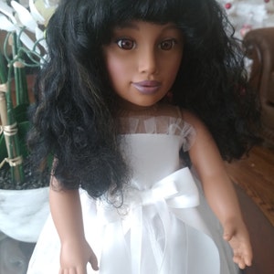 18" White Strapless Formal Doll Dress - Etsy
