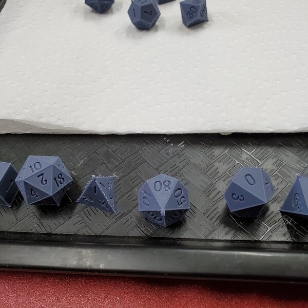 Ready-to-print Sharp-edged Dice Set for 3D Printing (average/normal ...