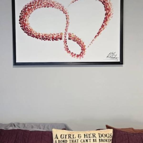 Infinity Love 40" Infinity Symbol Original Abstract Oil Acrylic ...