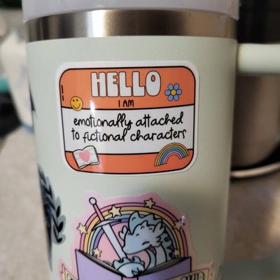 Just Me and My Boyfriends Book Stack Sticker, Bookish Merch and ...