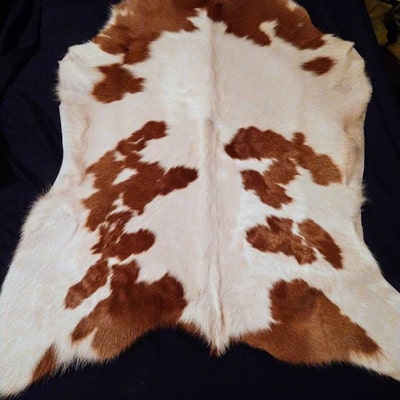 100% Genuine Leather Real Cowhide Rug in Authentic Zebra Animal Print ...