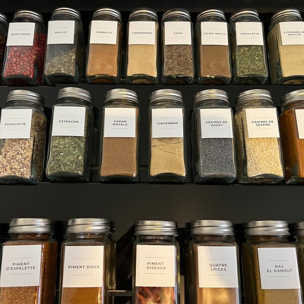 Spice Labels Custom Spice Labels Personalized Modern Pantry Labels ...