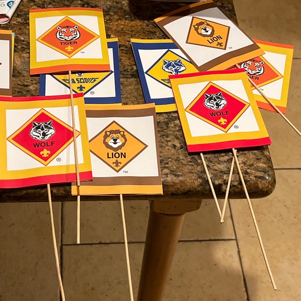 Cub Scout Rank Cards Lion Tiger Bear Wolf Webelos AOL - Etsy