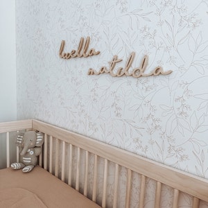 Custom Wood Name Sign for Nursery or Kids Room Decor, Personalized ...