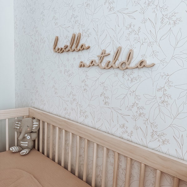 Custom Wood Name Sign for Nursery or Kids Room Decor, Personalized ...