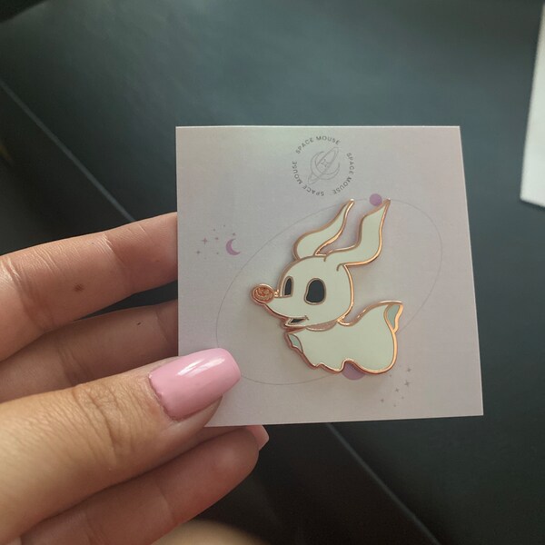 Zero the Ghost Dog Pin - Etsy