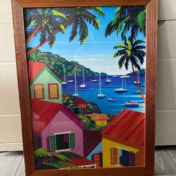 Caribbean Poster, Virgin Islands Poster, Tropical Print, Caribbean ...