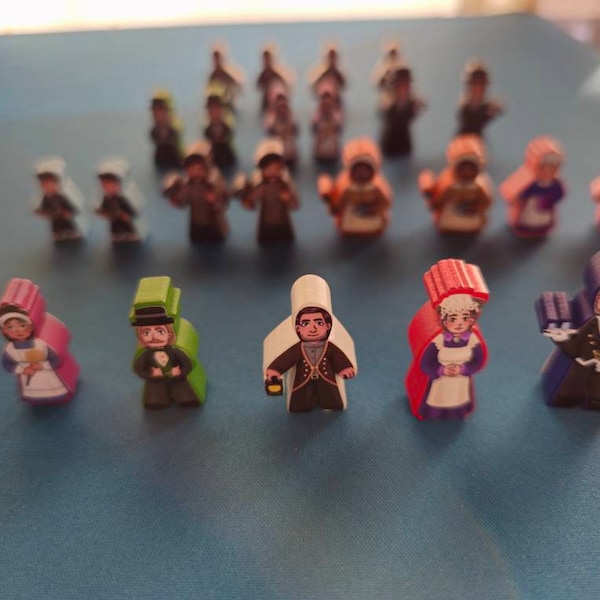 Flamecraft Meeple Stickers Upgrade Pack Decals Kit for Flamecraft ...