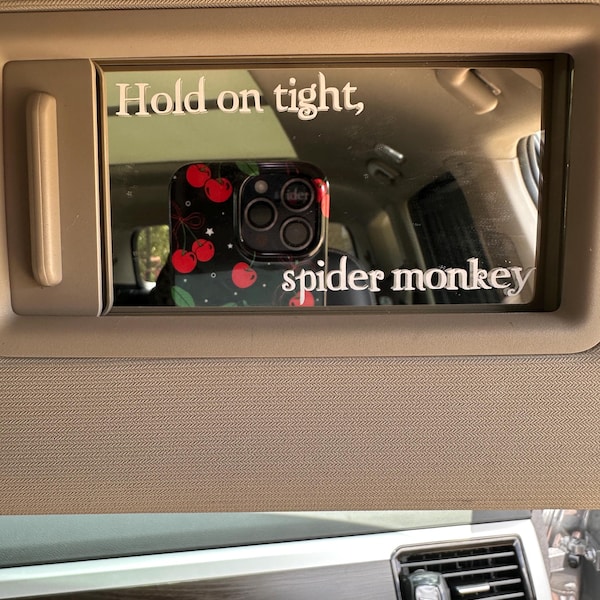 Hold on Tight, Spider Monkey - Twilight Visor Mirror Vinyl Decal - Etsy