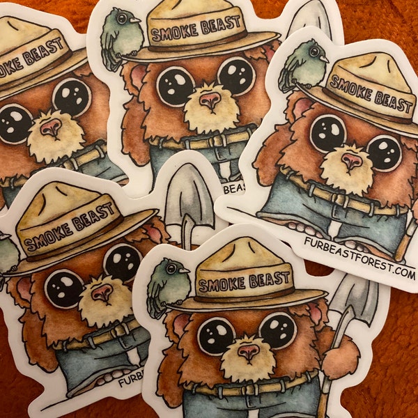 BASIL BEAST 5x7 PRINT of Original Watercolor/graphite by Furbeast ...