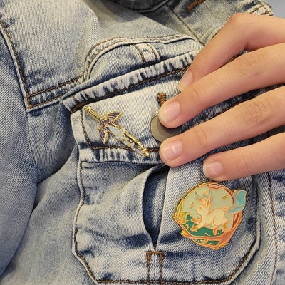 Blupee & Bubbul Gem Enamel Pin Bobble Interactive Pin Cute Bunny Pins ...