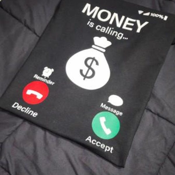 Money is Calling Svg Png, Incoming Call Svg, Money Svg, Funny Call ...