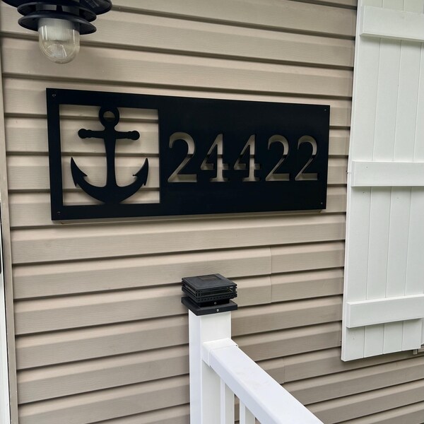 Custom Starfish House Name Sign, Weatherproof Personalized Home Name ...