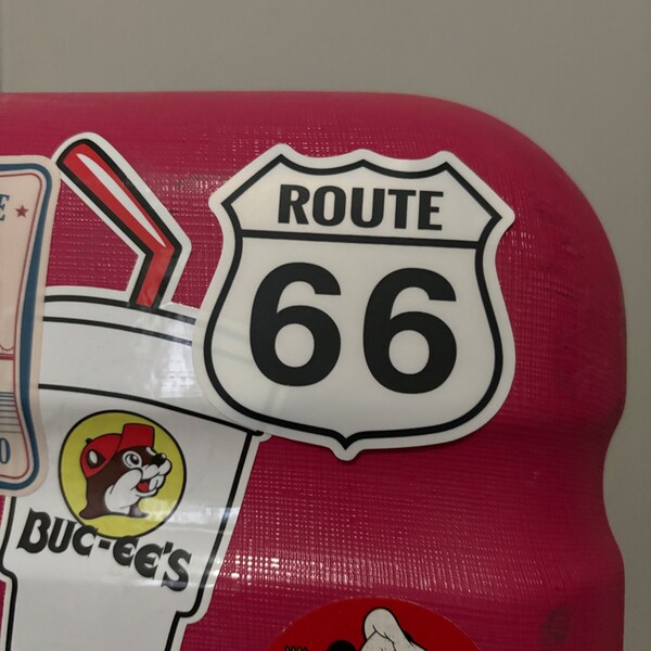 Route 66 Sticker, United States Road Sign, Road Trip Route Die Cut ...
