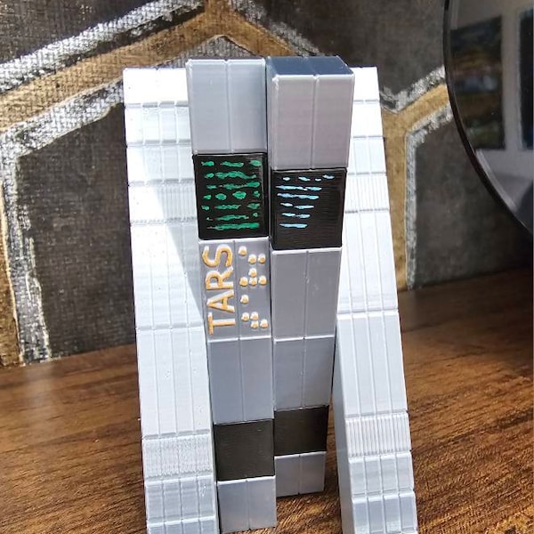 Interstellar Movie - TARS. CASE. & KIPP Robot Custom Model Figure 3D ...