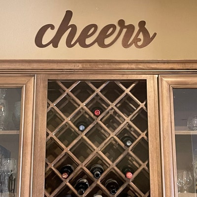 Cheers Sign Metal Cheers Sign Script Cheers Sign Script Font Bar Sign ...
