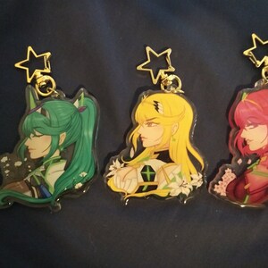 Aegis Girls Pyra Mythra Pneuma Manjuu Plush Keychain - Etsy