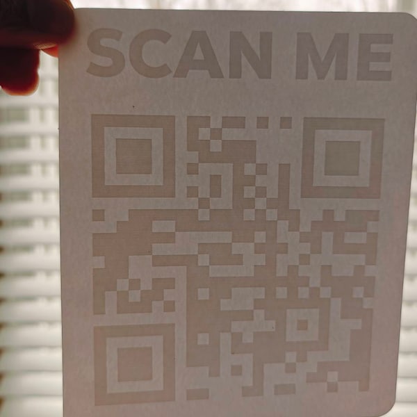 Custom QR Code Vinyl Clear Decal / Storefront Window Decal Sticker ...