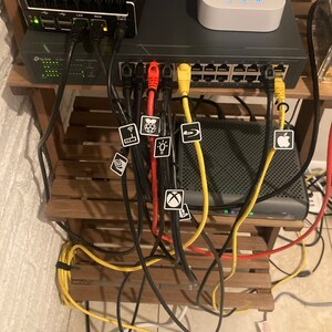 3D Printed Cable Tags - Identify Tv/hdmi/ethernet and Other Cables ...