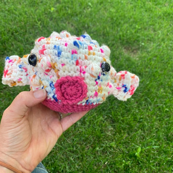 Crochet Pattern - Puffer Fish Amigurumi, Cute Crochet Plushie Stuffed ...