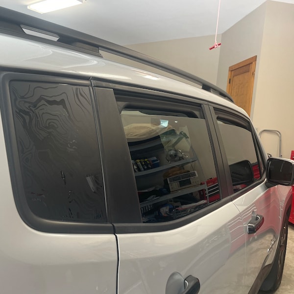 Fits 2015-2023 Jeep Renegade Quarter Window Topographic Map Decal Sticker - Etsy