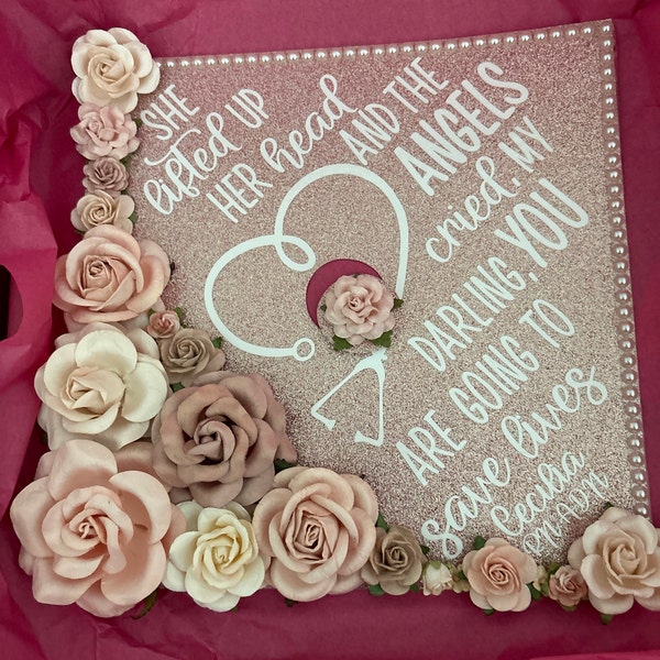 Lifted Her Head Angels Cried Graduation Cap Topper - Etsy