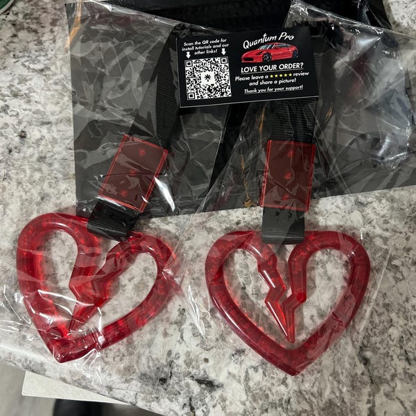 Broken Heart Tsurikawa | JDM Pull Handle Tow Hook Decoration for Drift ...