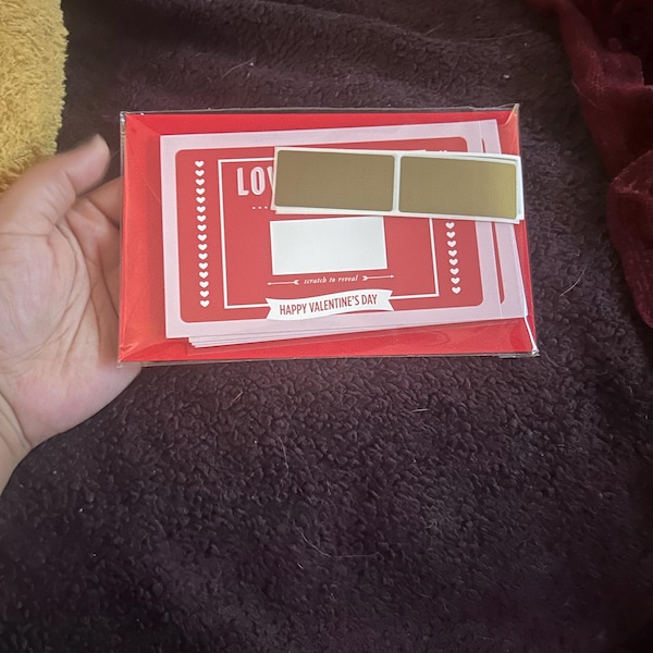 Scratch-off Love Coupons Scratch off Voucher Valentines Gift for Her ...