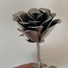 Bare Aluminum Metal Rose With Custom Engraving - Etsy