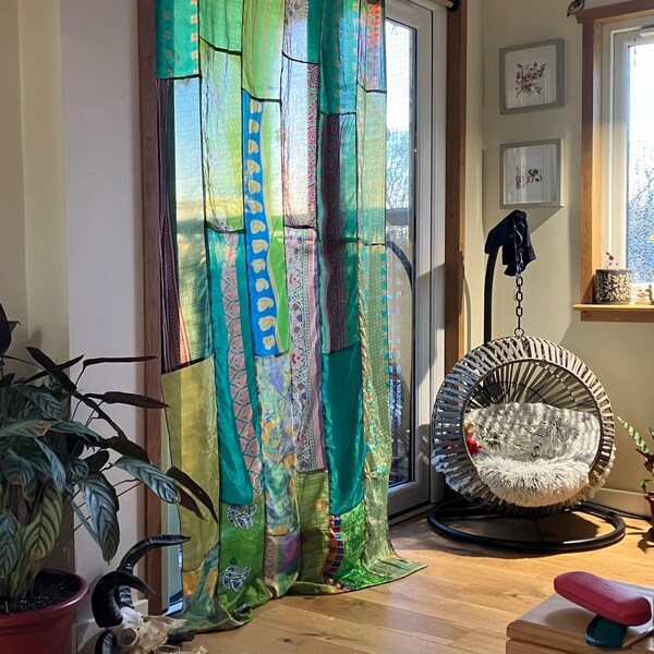 Handmade Curtains, Recycled Vintage Curtains, Boho Style, Ethical ...
