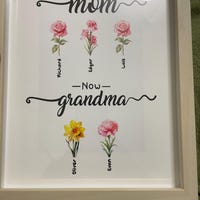 Custom MAMA Photo Collage, MAMA Photo Frame, Personalized Mama Frame ...