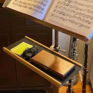 Music Stand Tray poplar With Golden Pecan/poly Satin Finish - Etsy