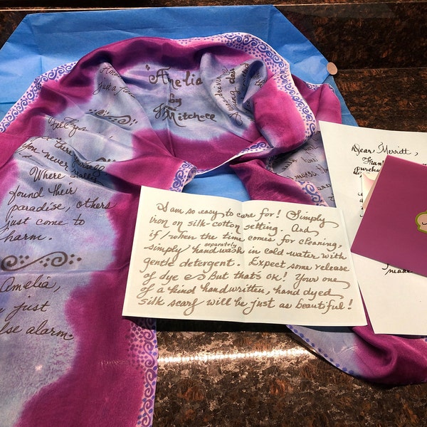 Iris Apfel Life Lessons and Quotes, Handwritten on a Hand Dyed Silk ...