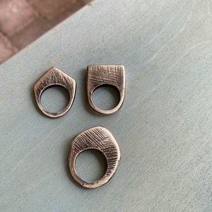 Large Contemporary Art Ring Statement Ring Geometric Ring - Etsy