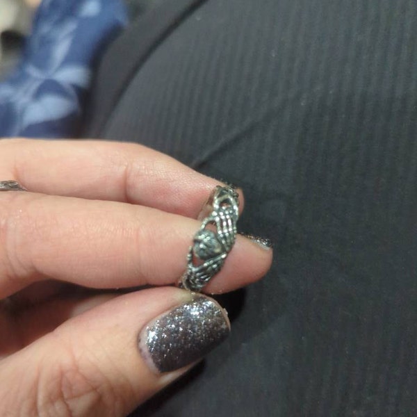 Sterling Silver Dark Gothic Ring, Gothic Engagement Ring, Goth Promise ...