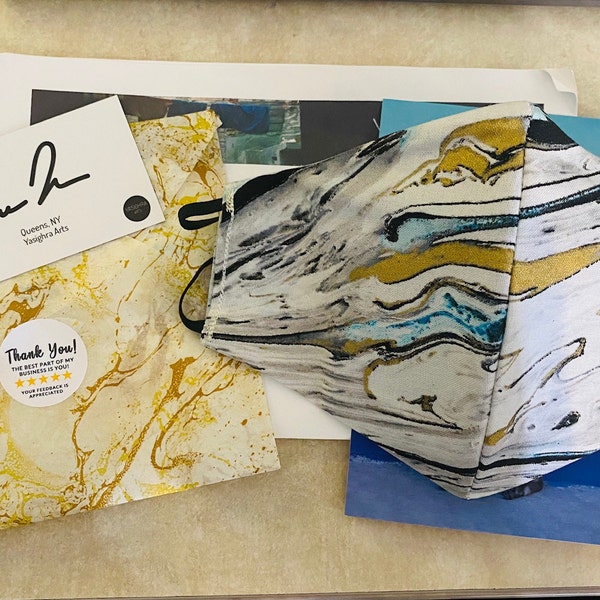 Aqua Marble Face Mask - Aquamarine - Aqua Mask- Designer Face Mask ...