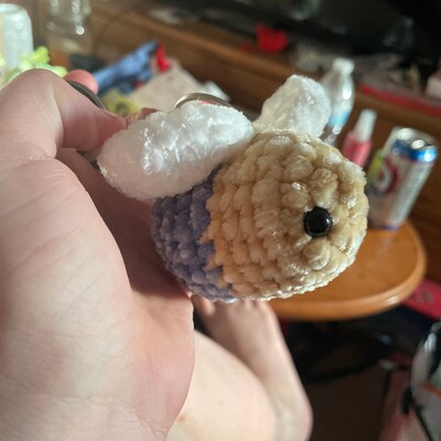 Crochet Blue and White Bee Jooby Hoo-bee School Spirit - Etsy