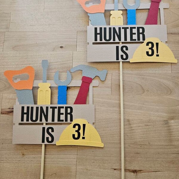 Handmade Paper Die Cut TOOL BOX & TOOLS Scrapbook Page Embellishments ...
