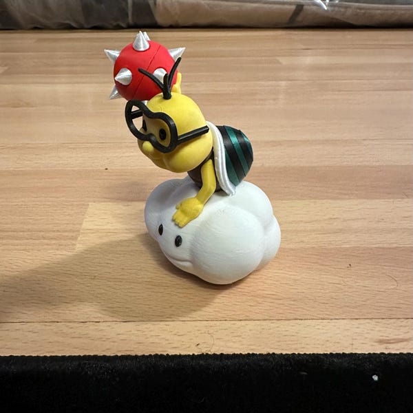 10" Blue Super Mario Toad Figure - 3D Printed Retro Gaming Collectible ...