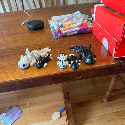 Toothless, Angel, How to Train Your Dragon, Figurine, Dragon - Etsy