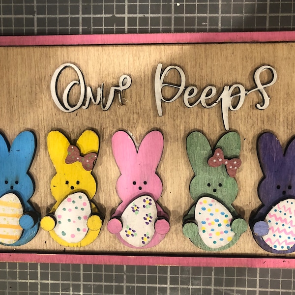 My Peeps, Personalized Sign Also "our Peeps" Available on the File ...
