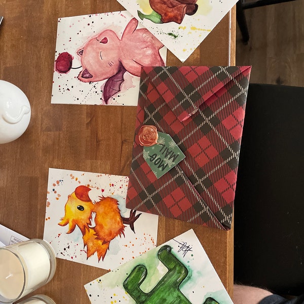 Set of Final Fantasy Moogle Black Mage Cactaur Chocobo Tonberry Cait ...