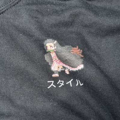 Anime Character Hoodie, Pixel Art Style Hoodie, Unisex Hoodie, Mens ...